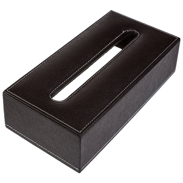 Kleenera rectangular hecha en piel y madera | Perré hecho a mano