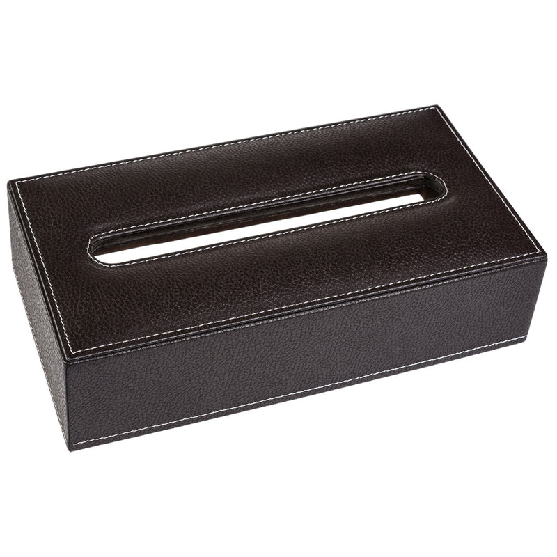 Kleenera rectangular hecha en piel y madera - Perré hecho a mano